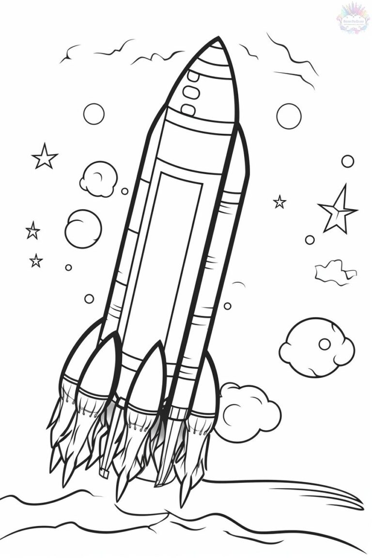 Cohete Para Colorear