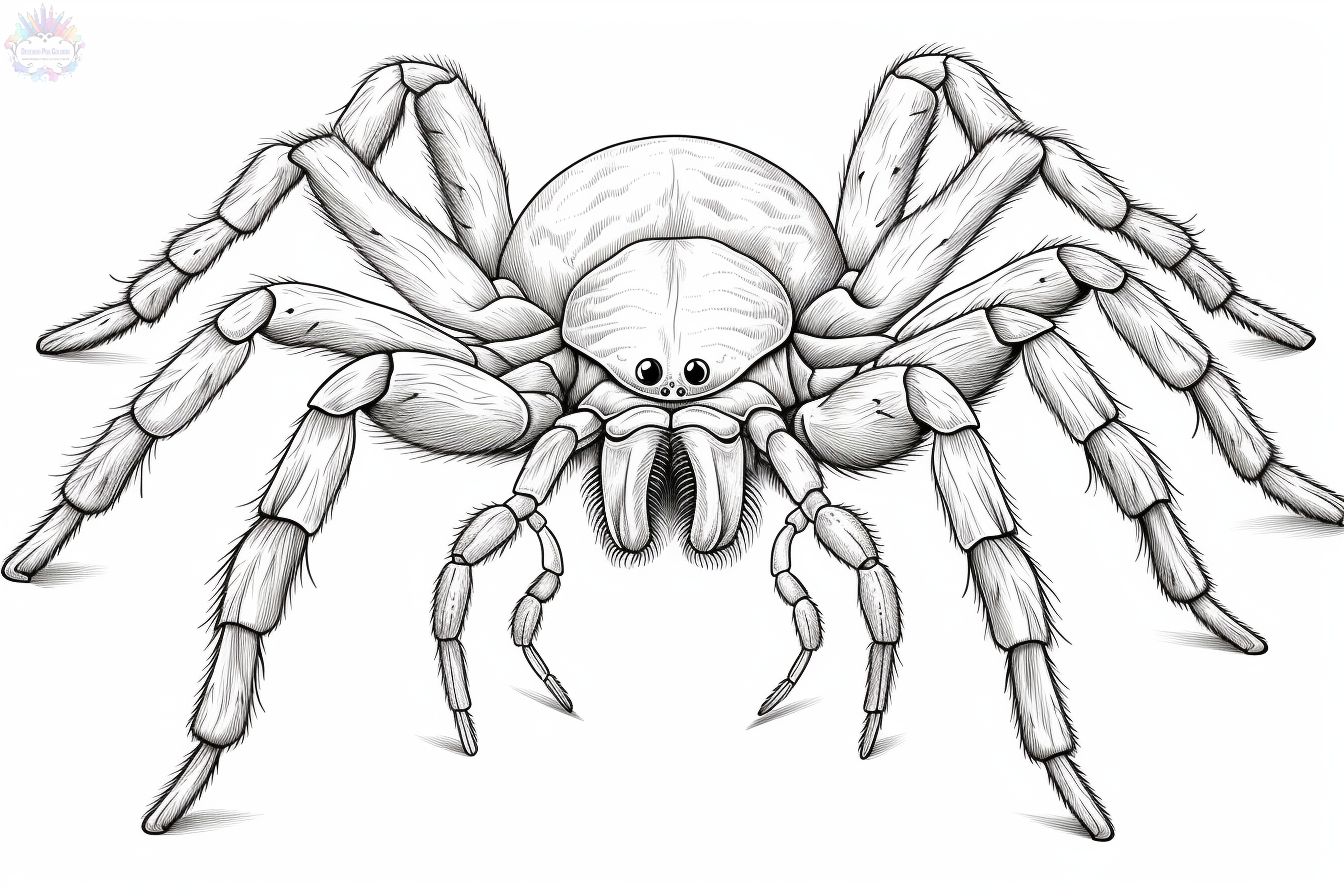 Araña Para Colorear