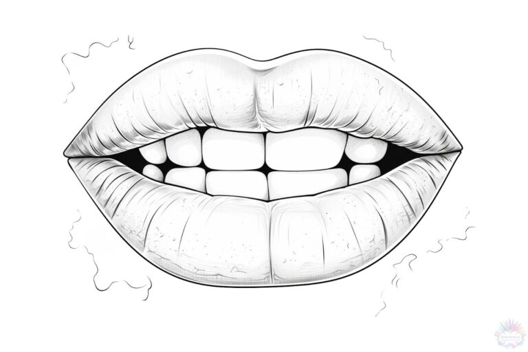 Dibujos de Boca Para Colorear