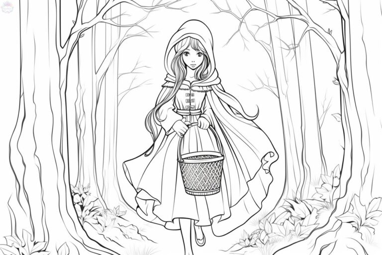 Dibujos de Caperucita Roja Para Colorear
