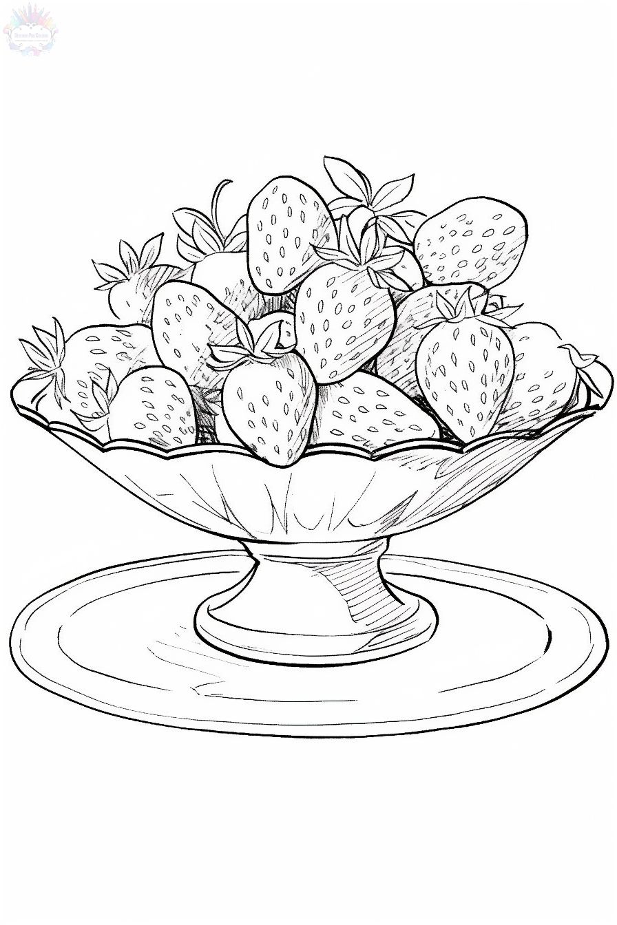 Fresa Para Colorear