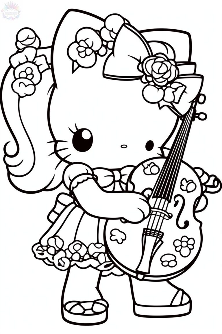 Dibujos de Hello Kitty Para Colorear