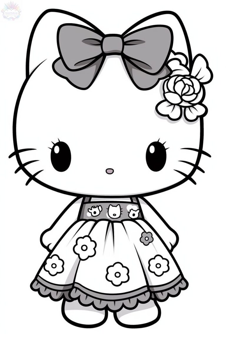 Dibujos de Hello Kitty Para Colorear