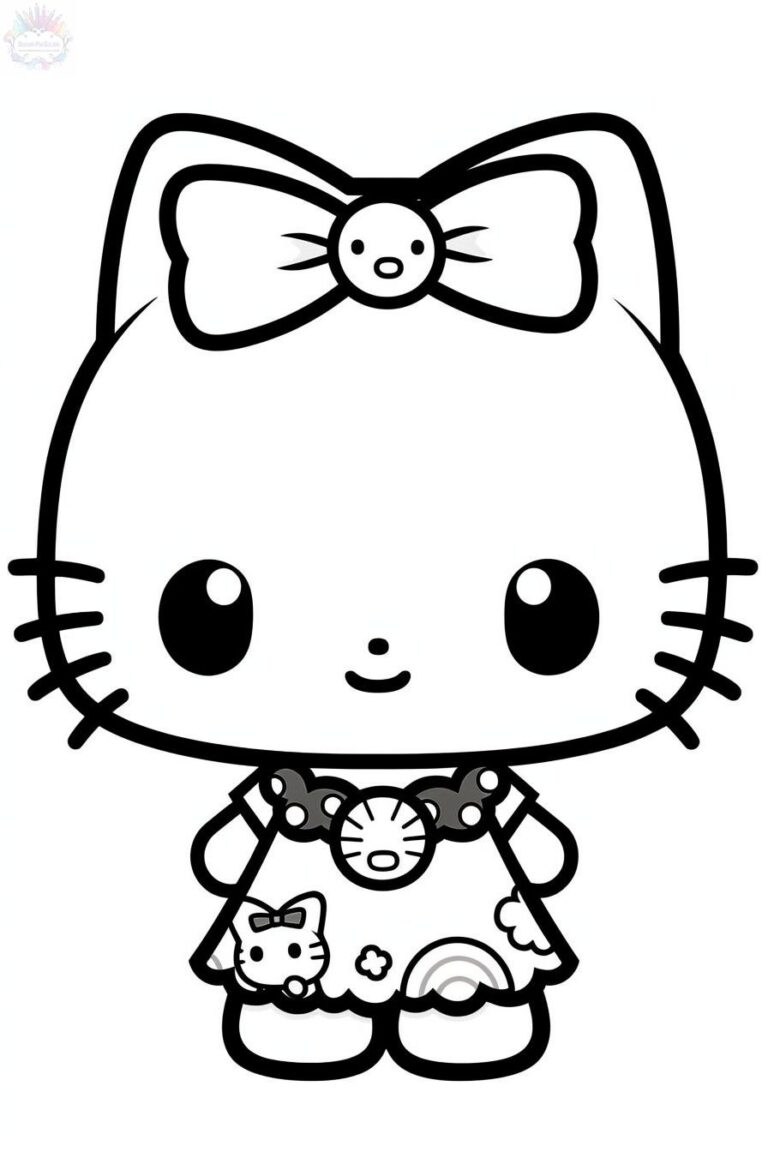 Dibujos de Hello Kitty Para Colorear