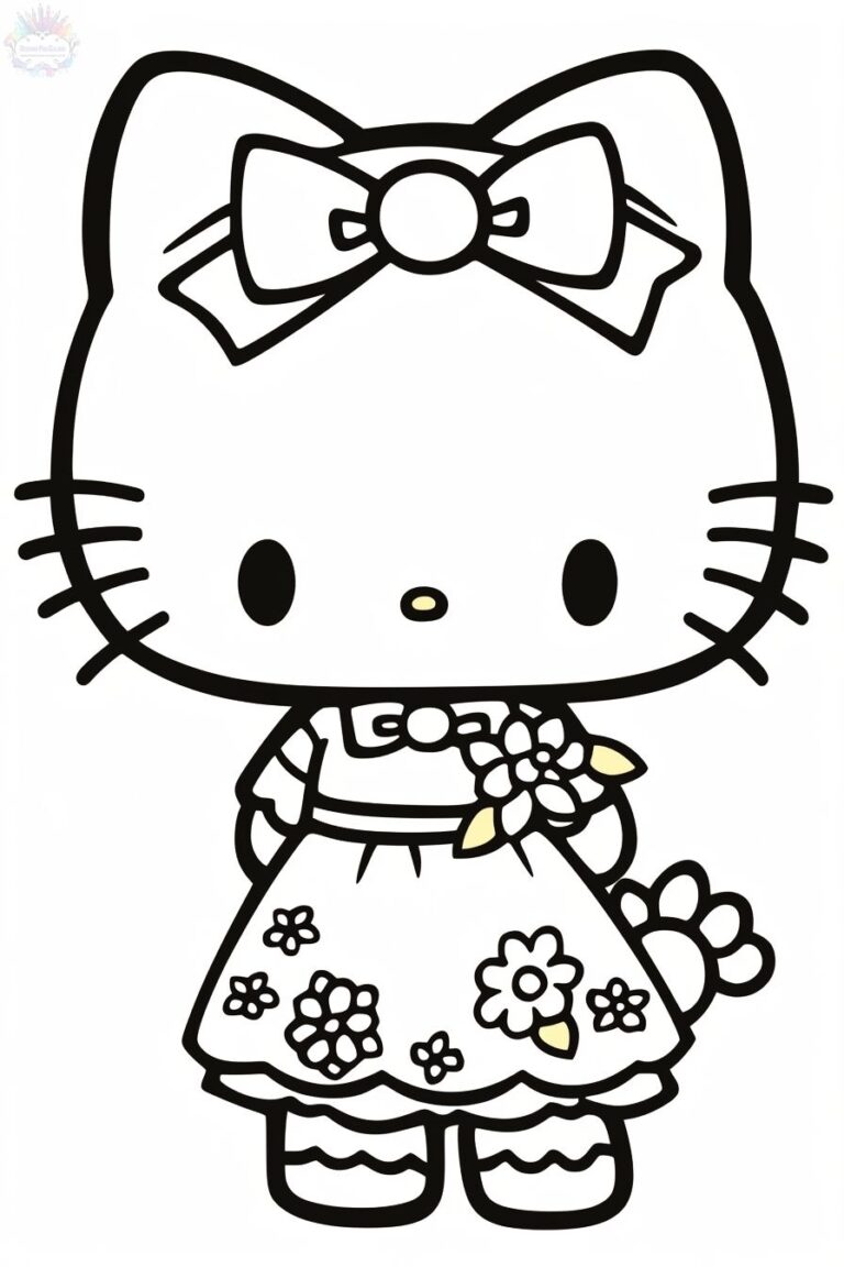 Dibujos de Hello Kitty Para Colorear