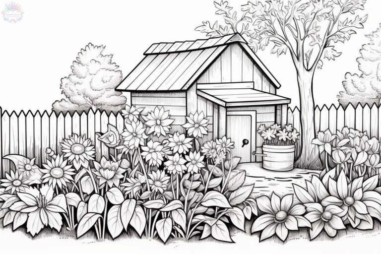 Dibujos de Jardín Para Colorear