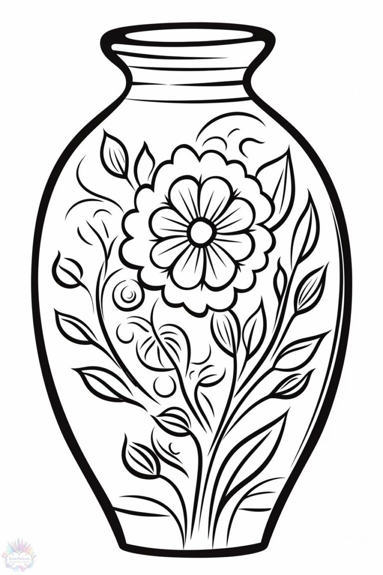 Dibujos de Jarrón Para Colorear