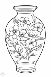 Dibujos de Jarrón Para Colorear