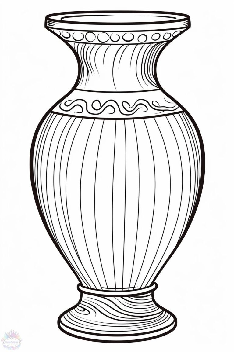 Dibujos de Jarrón Para Colorear