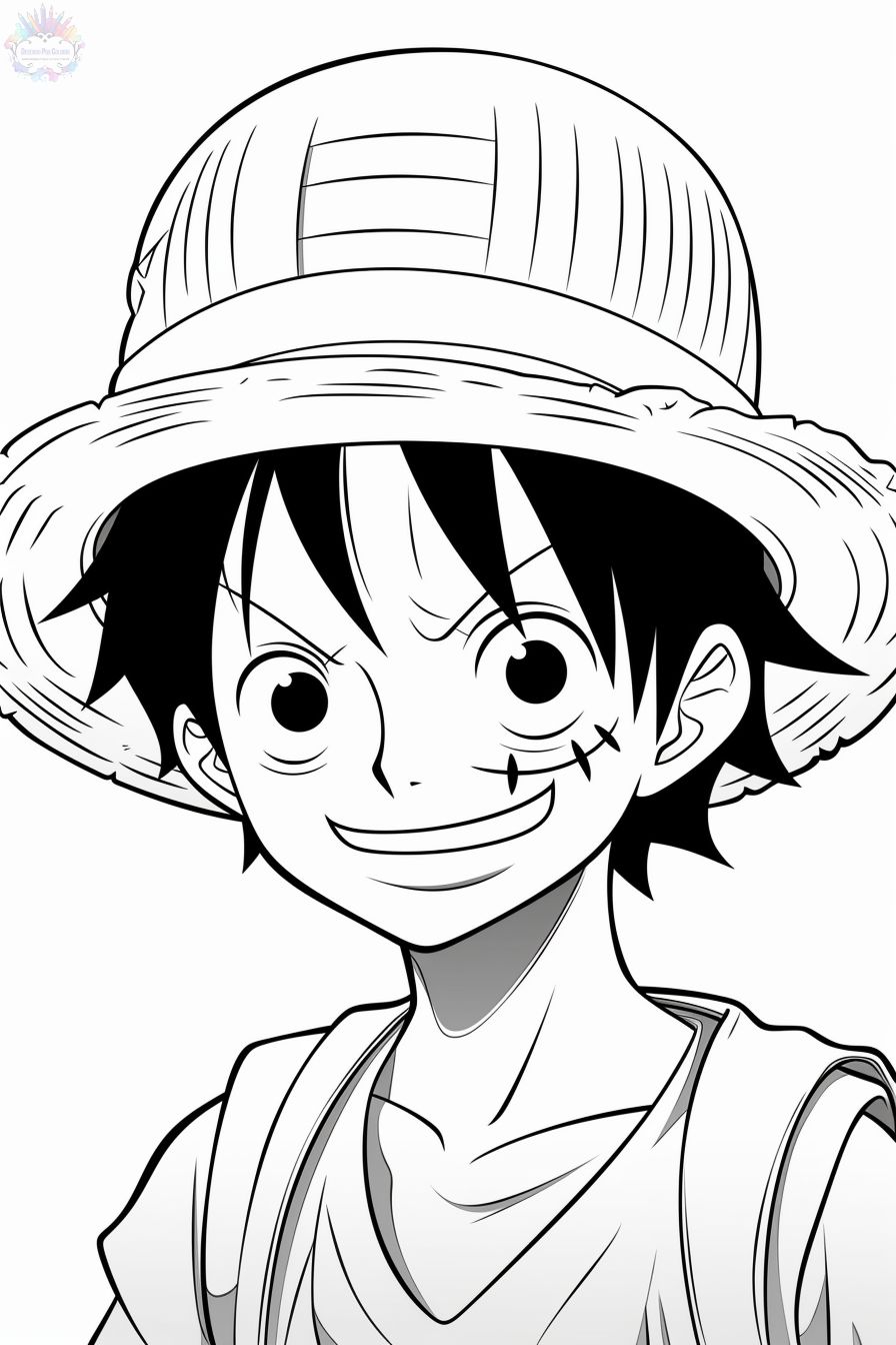 Luffy Para Colorear