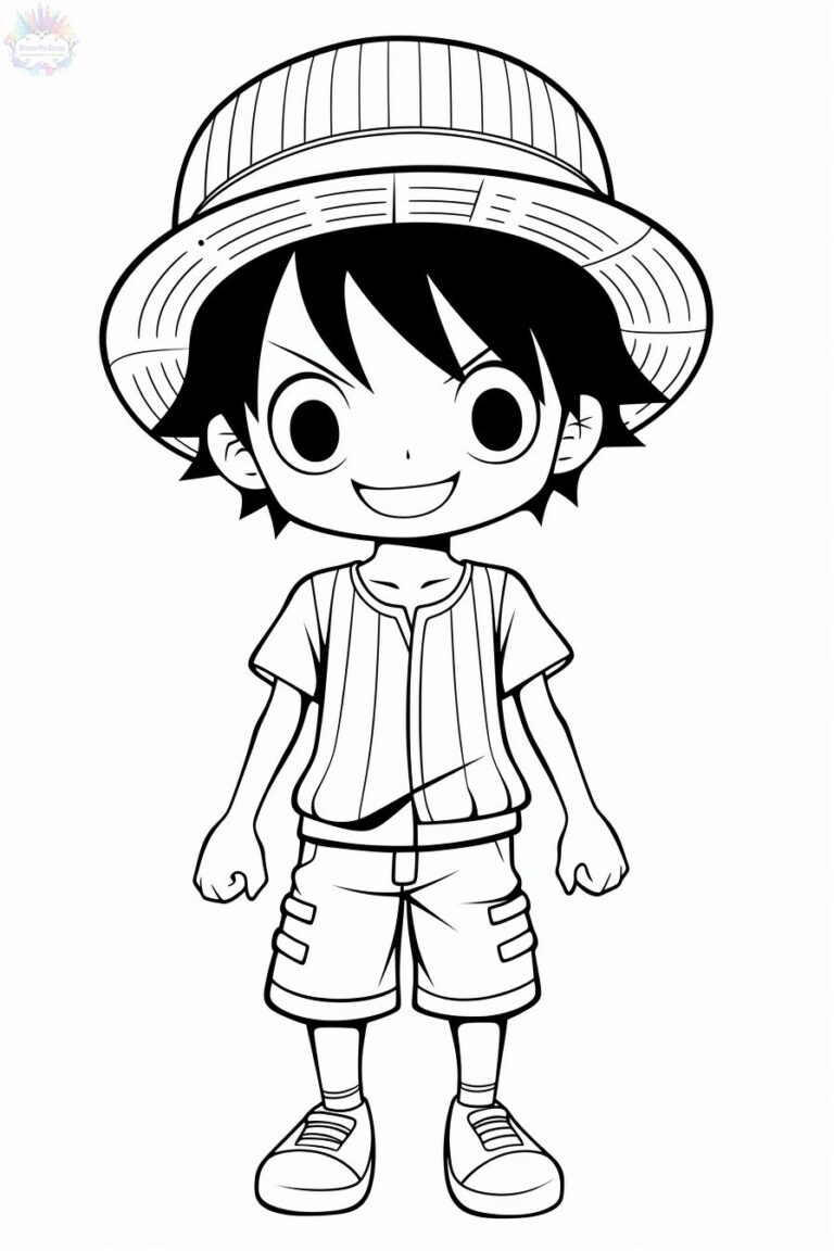 Luffy Para Colorear
