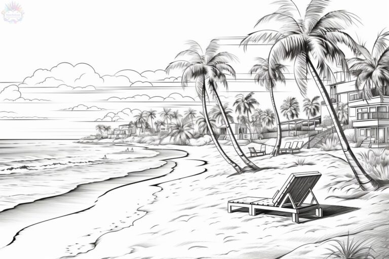 Dibujos de Playa Para Colorear