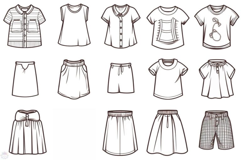 Dibujos de Ropa Para Colorear