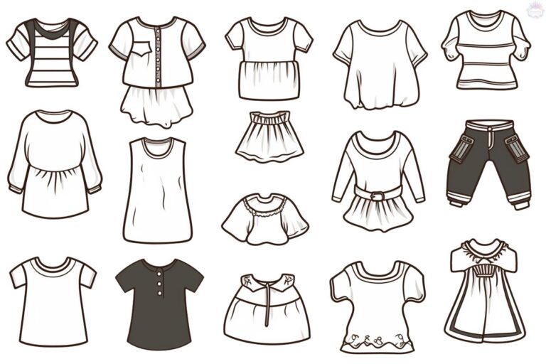 Dibujos de Ropa Para Colorear