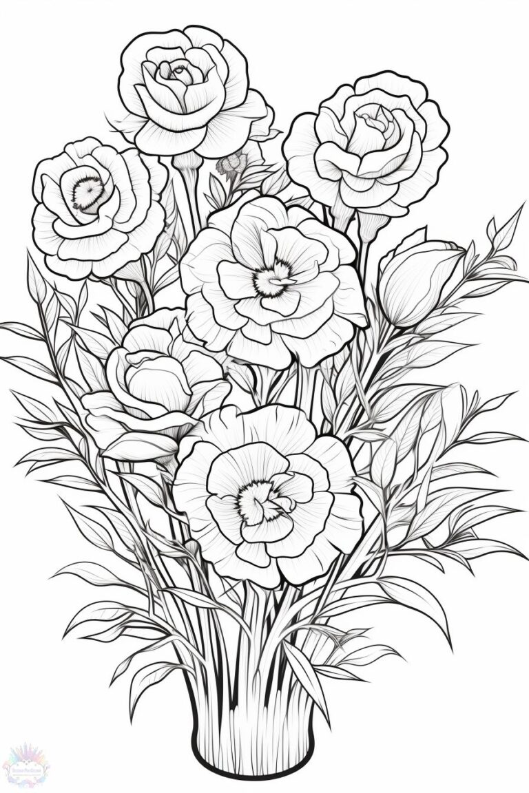 Dibujos de Rosa Para Colorear