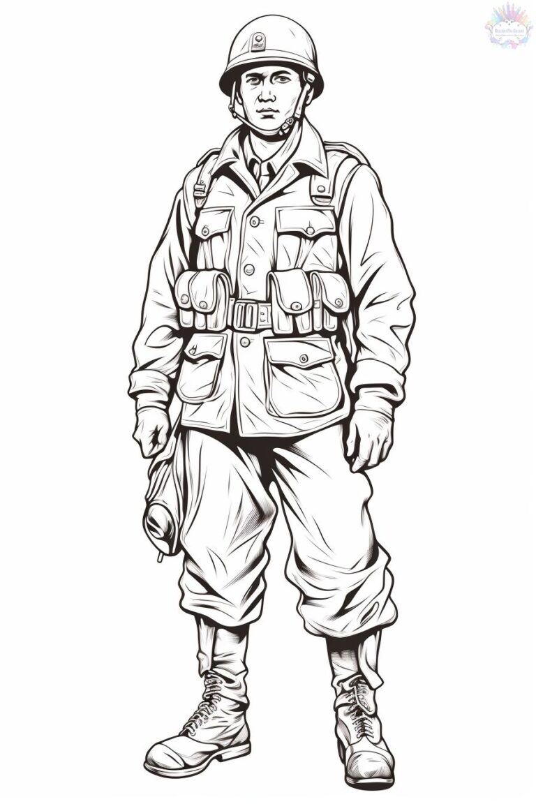 Dibujos de Soldado Para Colorear