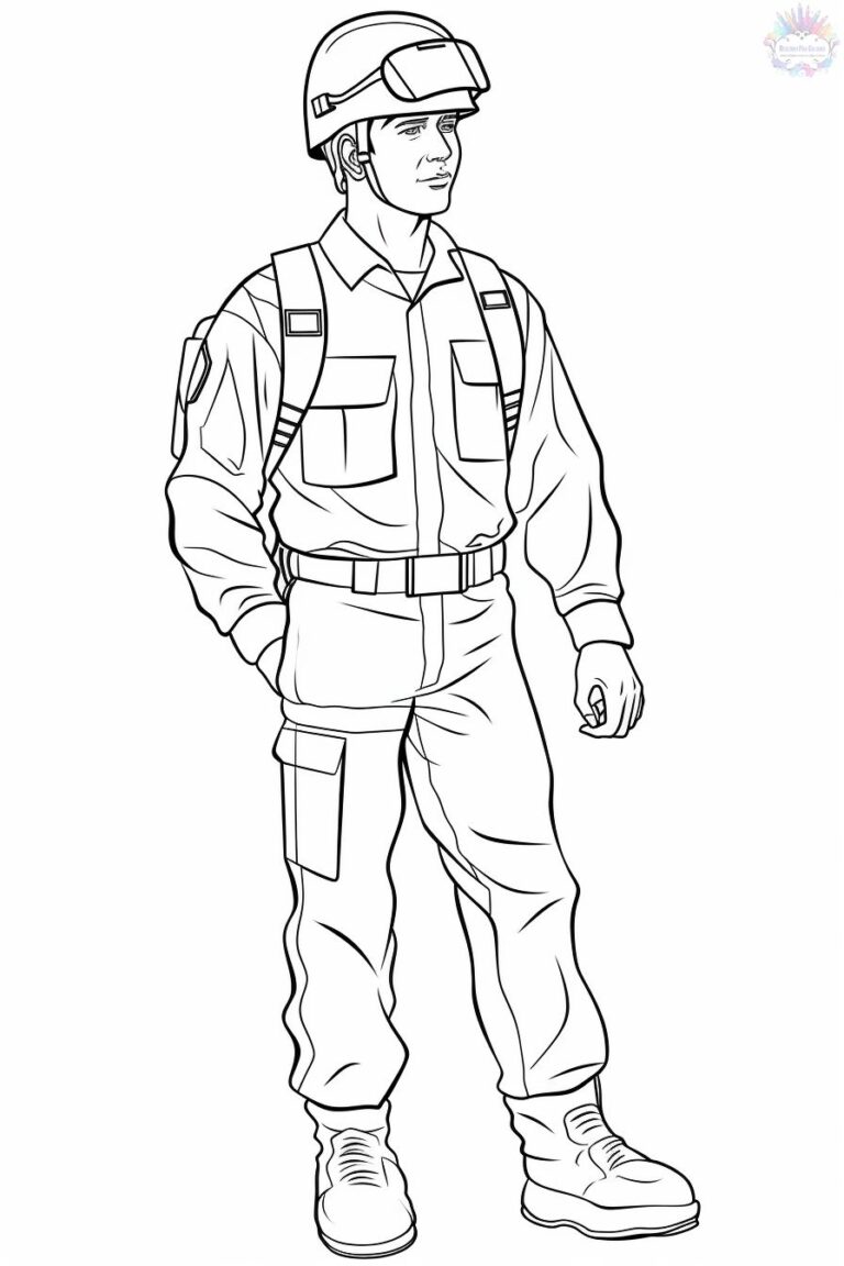 Dibujos de Soldado Para Colorear