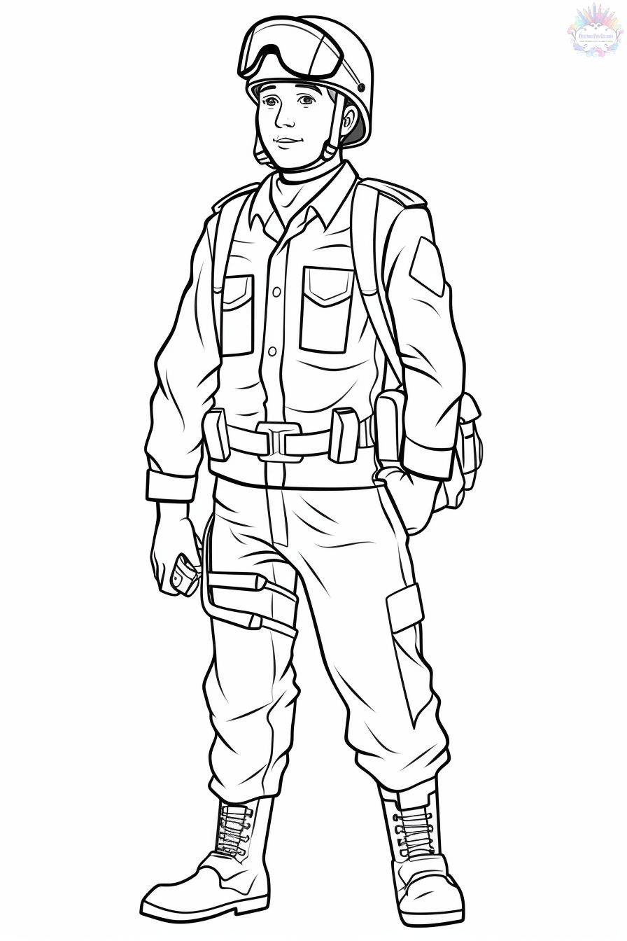 Dibujos de Soldado Para Colorear