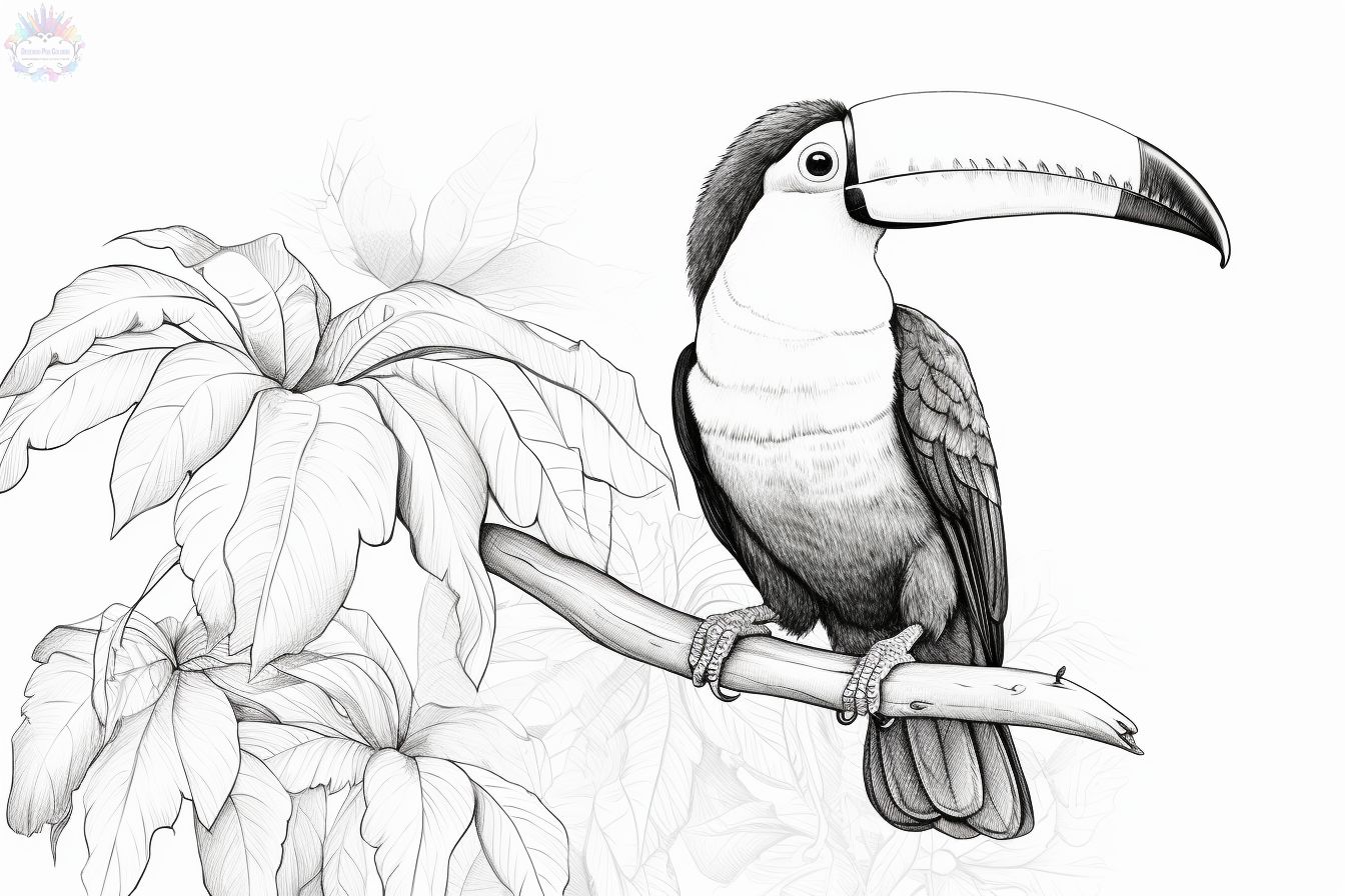 Tucán Para Colorear