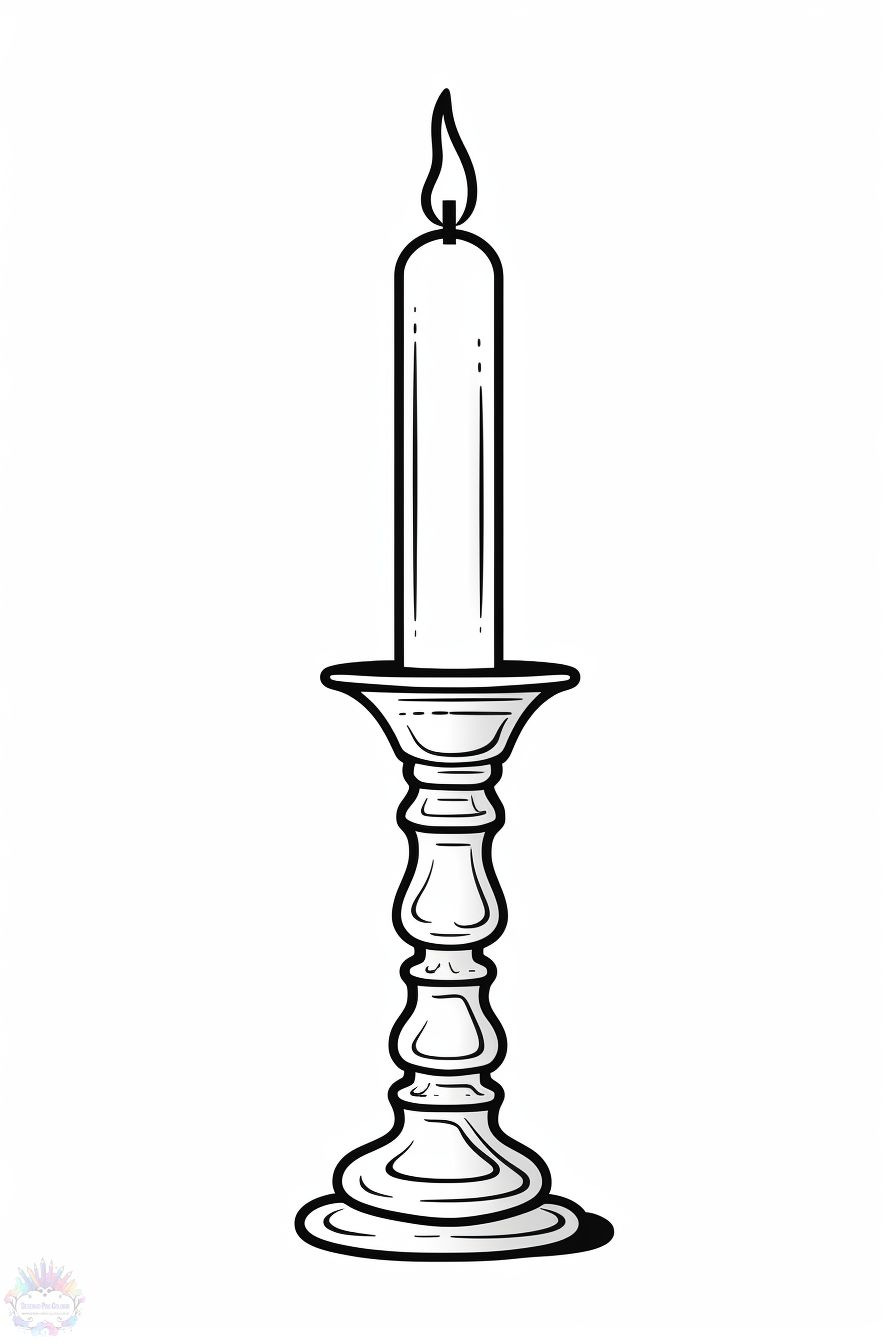 Dibujos de Velas Para Colorear