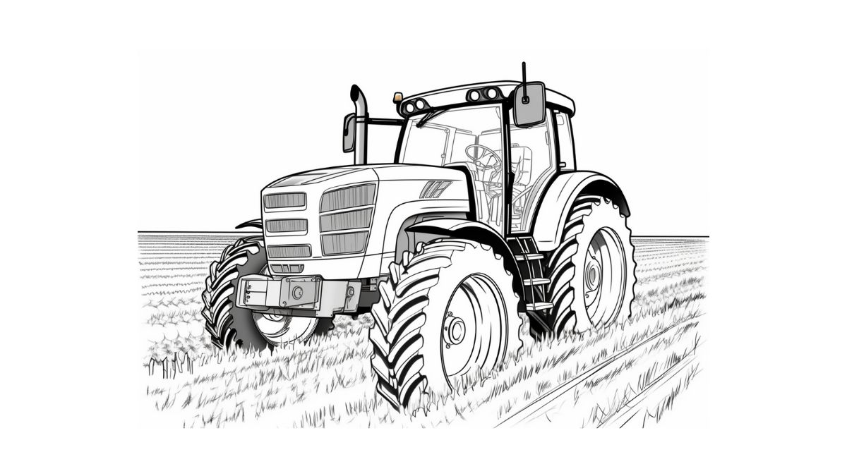 Tractor Para Colorear