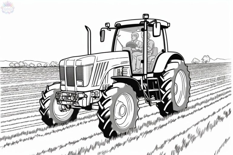 Tractor Para Colorear