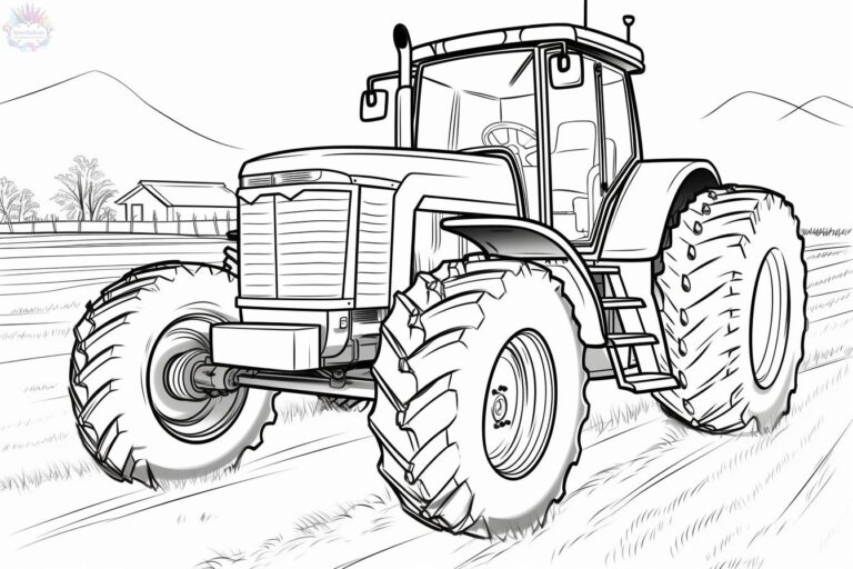Tractor Para Colorear